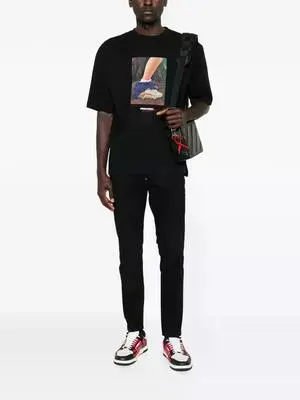 Dsquared2 X Felix Chesher Print T-shirt - Black