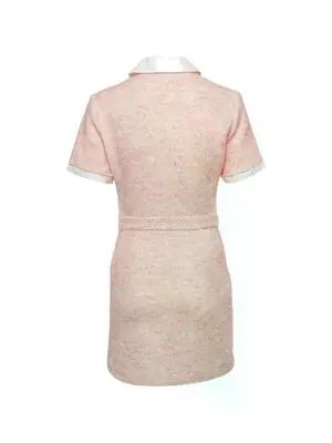 Maje Tweed Collar Mini Dress