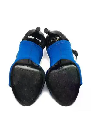 Balenciaga Glove Ankle-strap Leather Stiletto Sandals