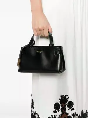 Emporio Armani Knot Detail Handle Tote Bag - Black