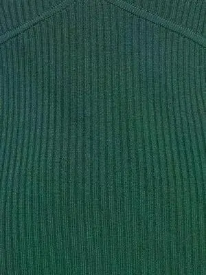 SELF-PORTRAIT Ribbed Lace Midi Dress