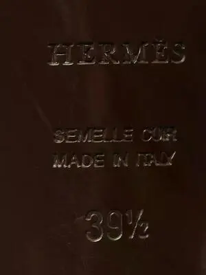 Hermès Leather Ankle-strap Sandals