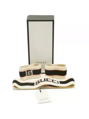 Gucci Logo Headband And Wristbands