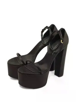 SERGIO ROSSI Satin Platform Sandals