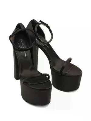 SERGIO ROSSI Satin Platform Sandals