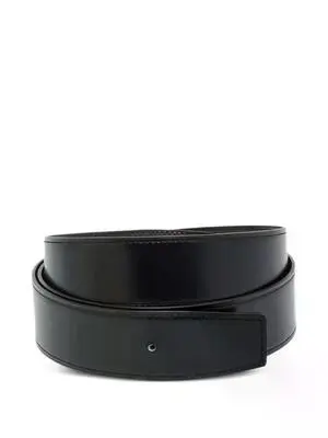 Hermès 2021 Reversible Leather Belt Strap - Black