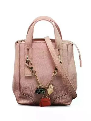 Furla Leather Tote Bag With Charm