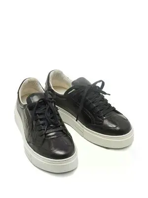 FERRAGAMO Leather Lace-up Sneakers