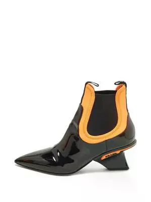 Prada Pointed-toe Leather Ankle Boots