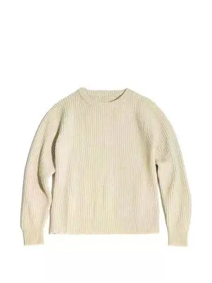 FORTELA Alberto Ribbed Crew-neck Sweater - Neutrals