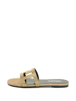 Versace Greca Embellished Sandals
