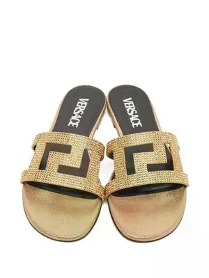 Versace Greca Embellished Sandals