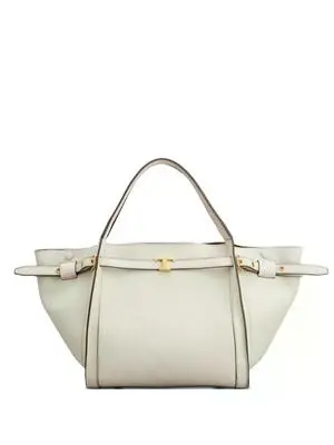 TOD'S T Timeless Logo Tote Bag - Neutrals