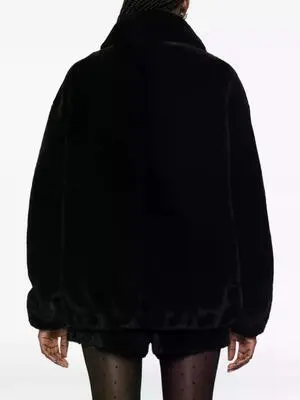 Nour Hammour Plush Bomber Jacket