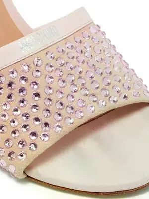 Moschino Crystal-embellished Stiletto Sandals