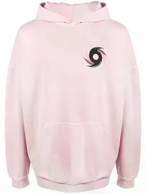 Palm Angels Hurricane Devoré-print Hoodie - Pink