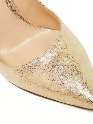 GIANVITO ROSSI Metallic Pointed-toe Stiletto Pumps