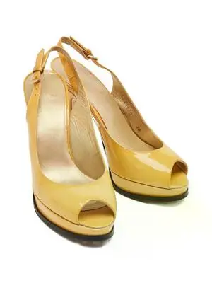 STUART WEITZMAN Peep-toe Slingback Sandals