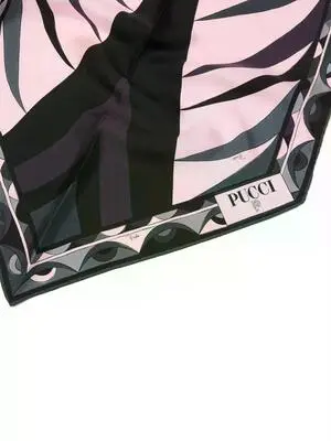 Emilio Pucci Graphic Print Silk Scarf