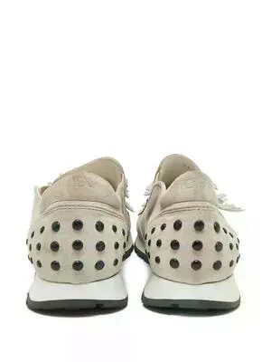 TOD'S Fringe Studded Sneakers - Neutrals