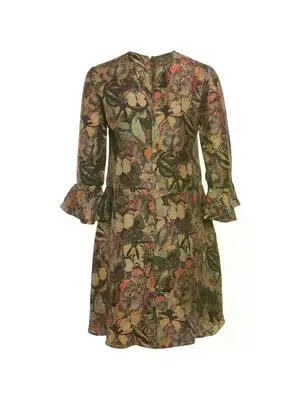Valentino Garavani Butterfly-print Silk Mini Dress