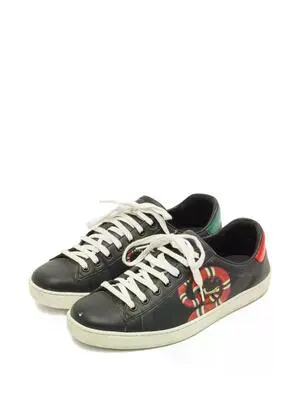 Gucci Ace Kingsnake Leather Sneakers