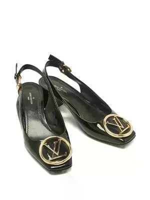 LOUIS VUITTON Madeleine Square-toe Pumps
