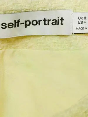 SELF-PORTRAIT Tweed Belted Skorts