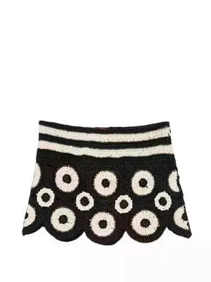 SIMONMILLER Beep Beep Crochet Mini Skirt