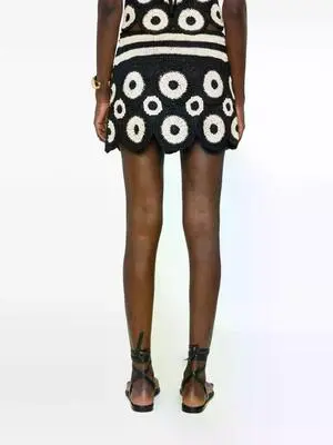 SIMONMILLER Beep Beep Crochet Mini Skirt