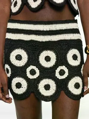 SIMONMILLER Beep Beep Crochet Mini Skirt
