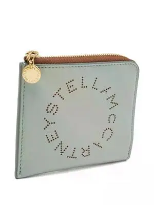 Stella McCartney Perforated Logo Wallet - Blue