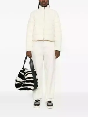 Moncler Knitted Zip-up Puffer Jacket