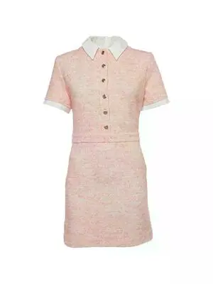Maje Tweed Collar Mini Dress
