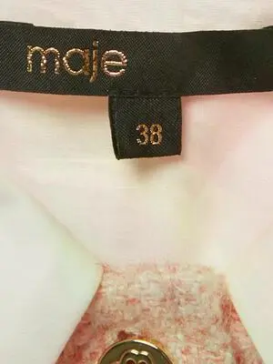 Maje Tweed Collar Mini Dress