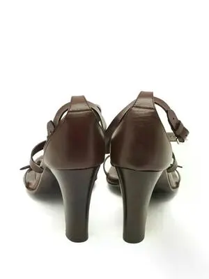 Hermès Open-toe Leather Ankle-strap Sandals