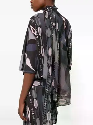 Emilio Pucci Collane-print Silk Scarf