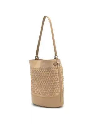 ZANELLATO Small Monda Woven Suede Bucket Bag