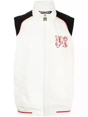 Palm Angels Racing Paddock Monogram-embroidered Vest