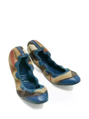 Burberry Checked Ballet Flats