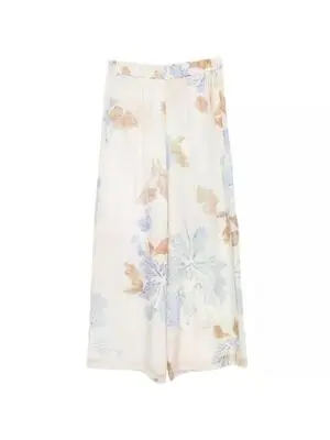 Seventy Floral Print Elasticated Waist Trousers