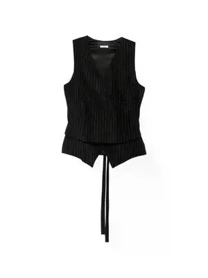 Alexander McQueen Striped Layered Waistcoat