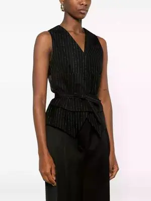 Alexander McQueen Striped Layered Waistcoat