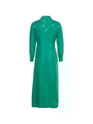 Maje Palm Tree Midi Dress