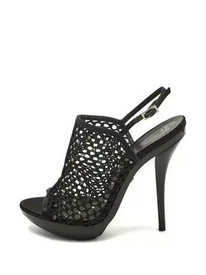 Versace Embellished Stiletto Sandals
