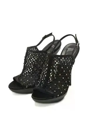 Versace Embellished Stiletto Sandals