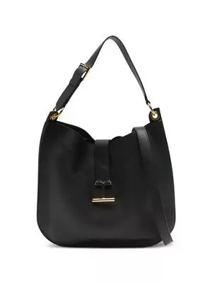 TOM FORD Tara T-bar Leather Shoulder Bag - Black