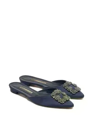 Manolo Blahnik Flat Mules Clogs For Women