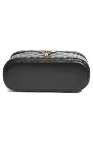 Saint Laurent Large Gaby Quilted Leather Vanity Case - Noir