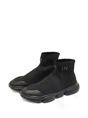 Balmain Logo-plaque High-top Sneakers